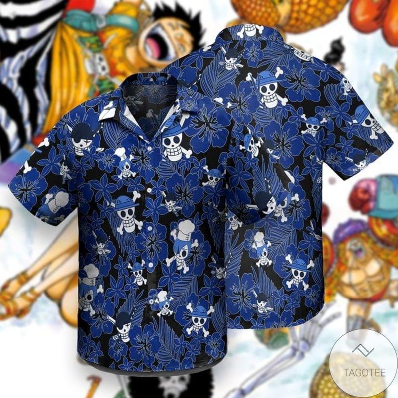 One Piece Luffy Skull Hawaiian Shirt - Hot Sale 2024
