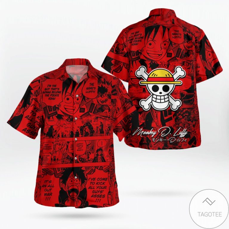 One Piece Luffy Skull Hawaiian Shirt - Hot Sale 2025