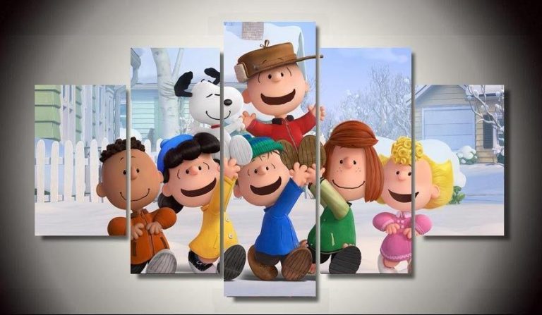 Peanuts - Snoopy - The Peanuts Gang In Christmas 1 - Cartoon 5 Panel ...