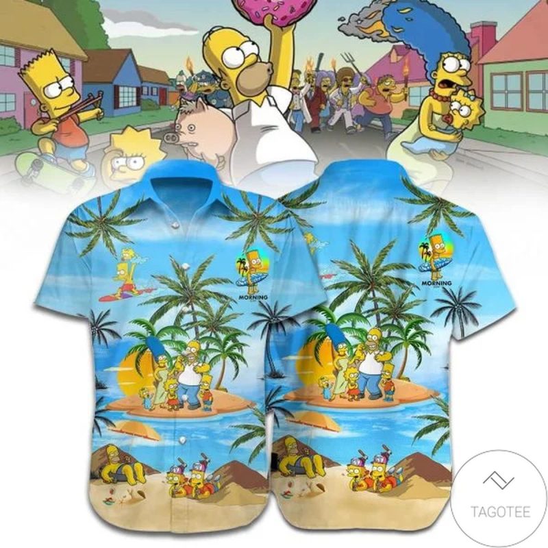 Tropical The Simpsons Tv Show Summer Vacation Hawaiian Shirt - Hot Sale ...